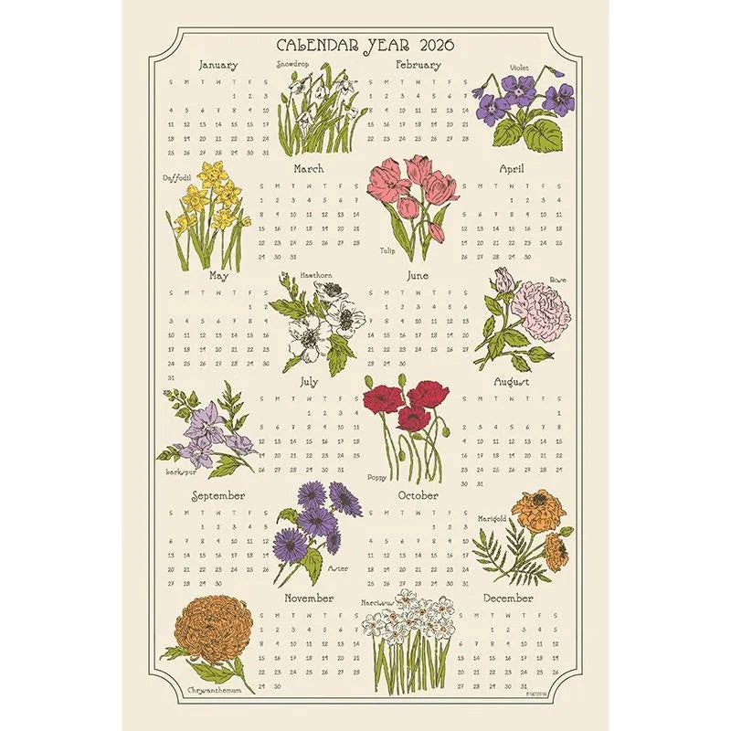 Stacy Iest Hsu 2026 Calendar Tea Towel – Country Stitches, MI