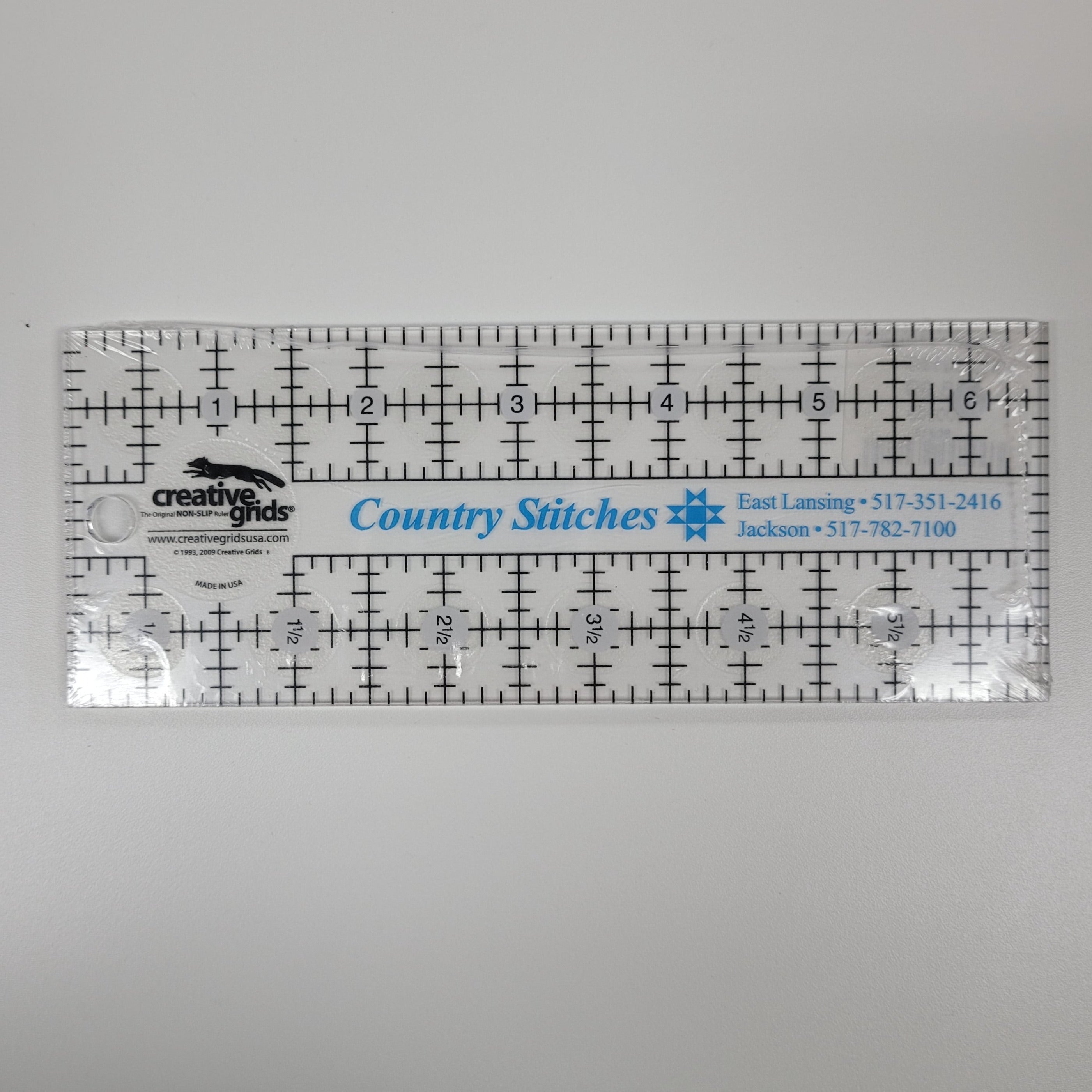 Creative Grids Ruler 6.5" x 2.5" - Country Stitches Keepsake – Country ...